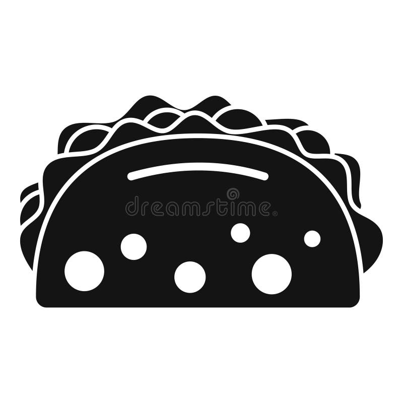 Cooked Taco Icon Simple Vector. Mexican Food Stock Vector ...