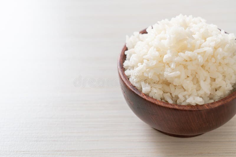 Cooked white rice bowl stock image. Image of culture - 195226595