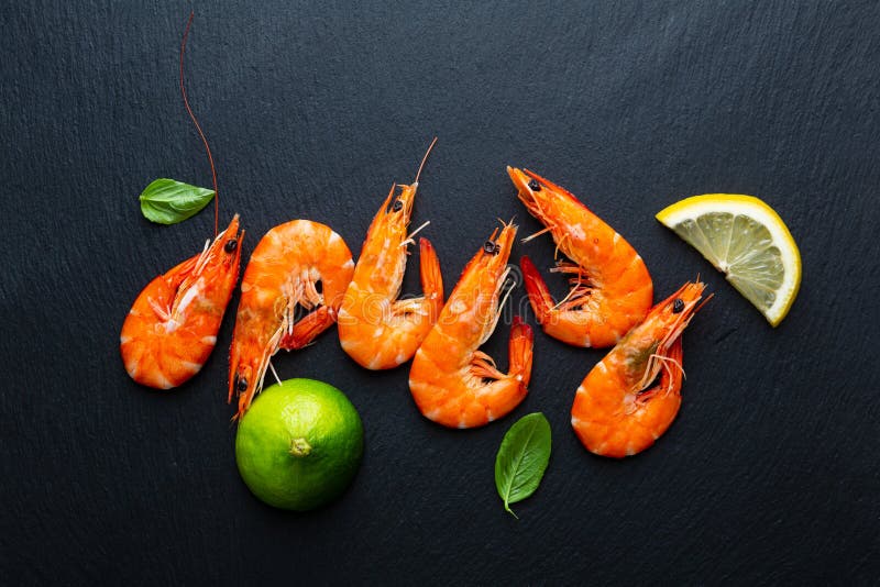 Cooked Tiger prawns stock photo. Image of australian - 137641764
