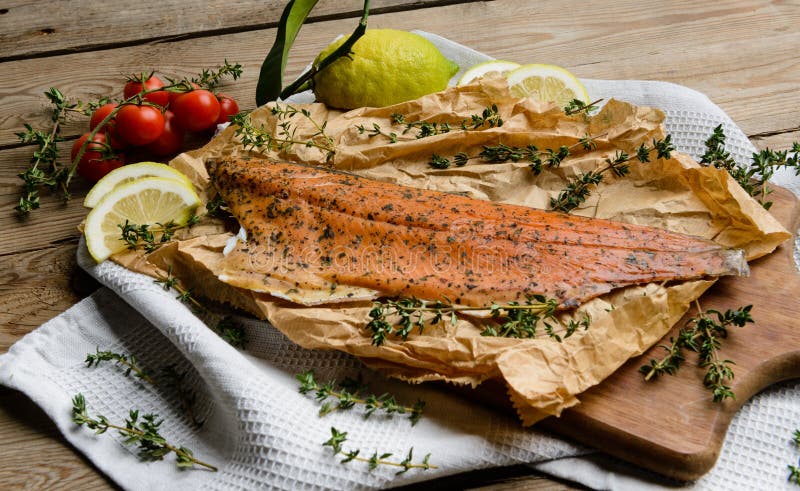 Cooked trout trout stock image. Image of salmon, baked - 109983289