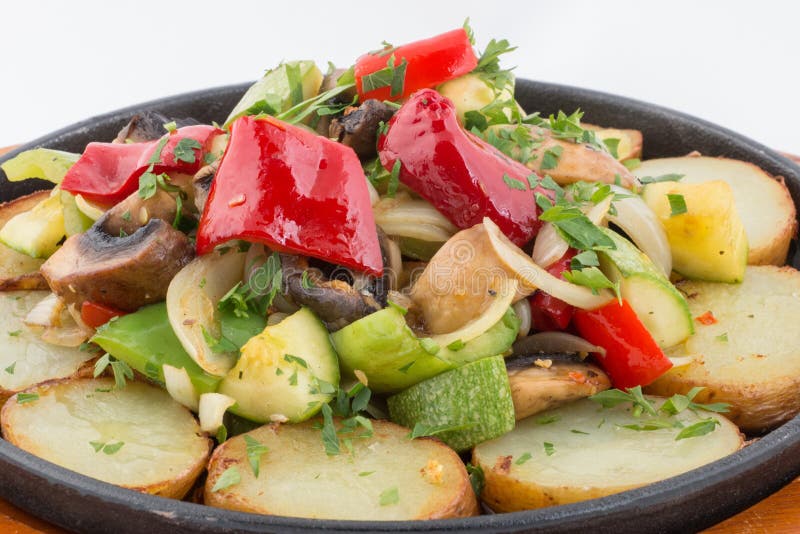 Cooked Vegetables on a Plate Stock Image - Image of fresh, gourmet ...