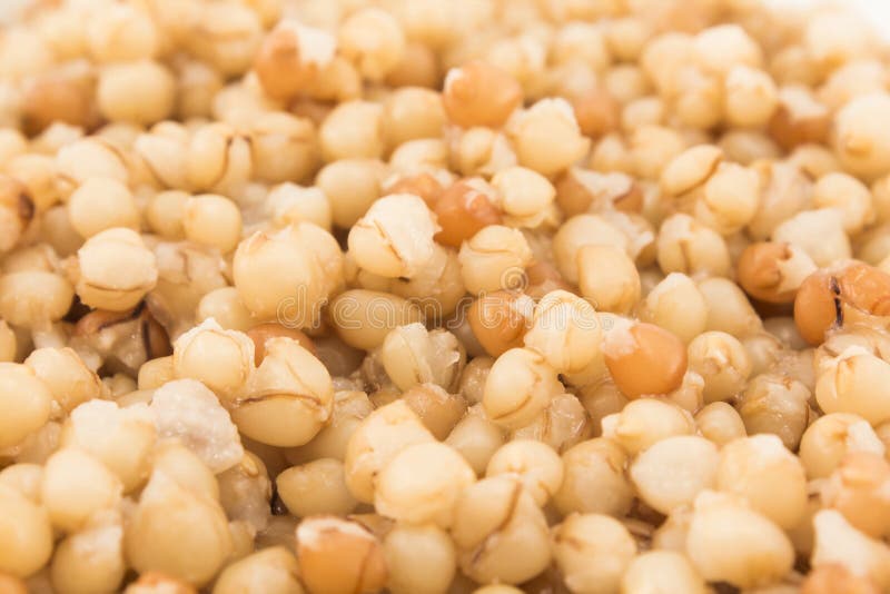 Cooked Wheat in Grain Close Up Stock Image - Image of breakfast ...
