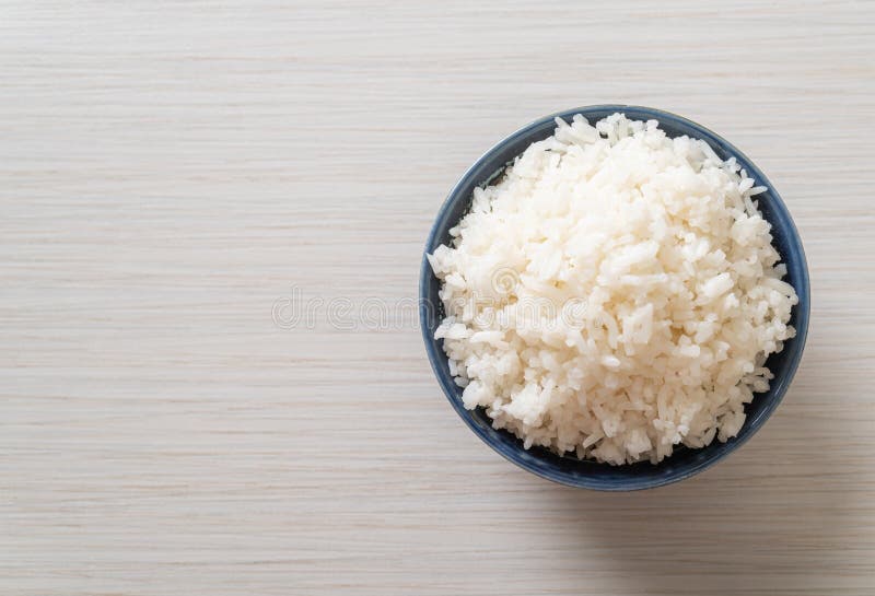 Cooked white rice bowl stock photo. Image of culture - 196741728