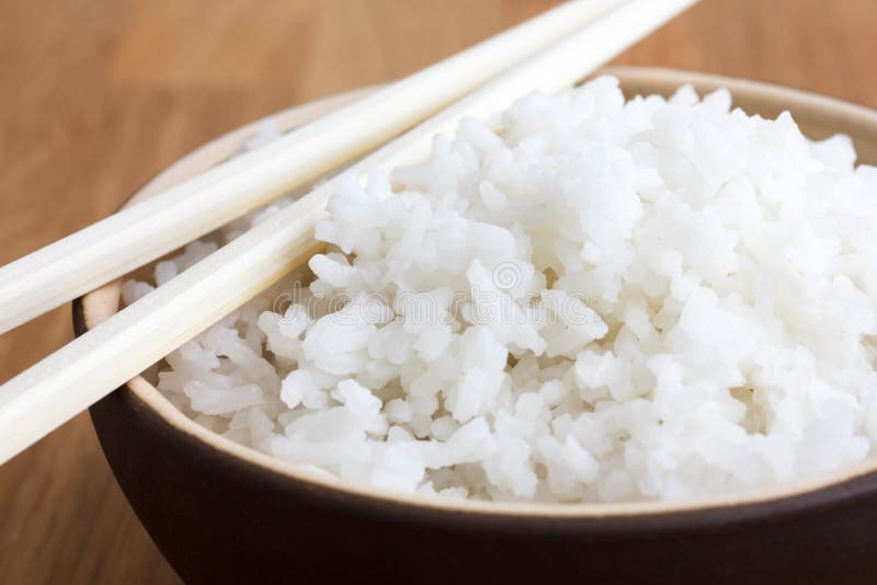 Cooked white rice stock image. Image of meal, carbohydrate - 51186199