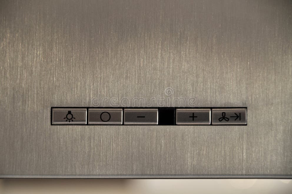 Cooker hood control panel stock image. Image of equipment - 68935809