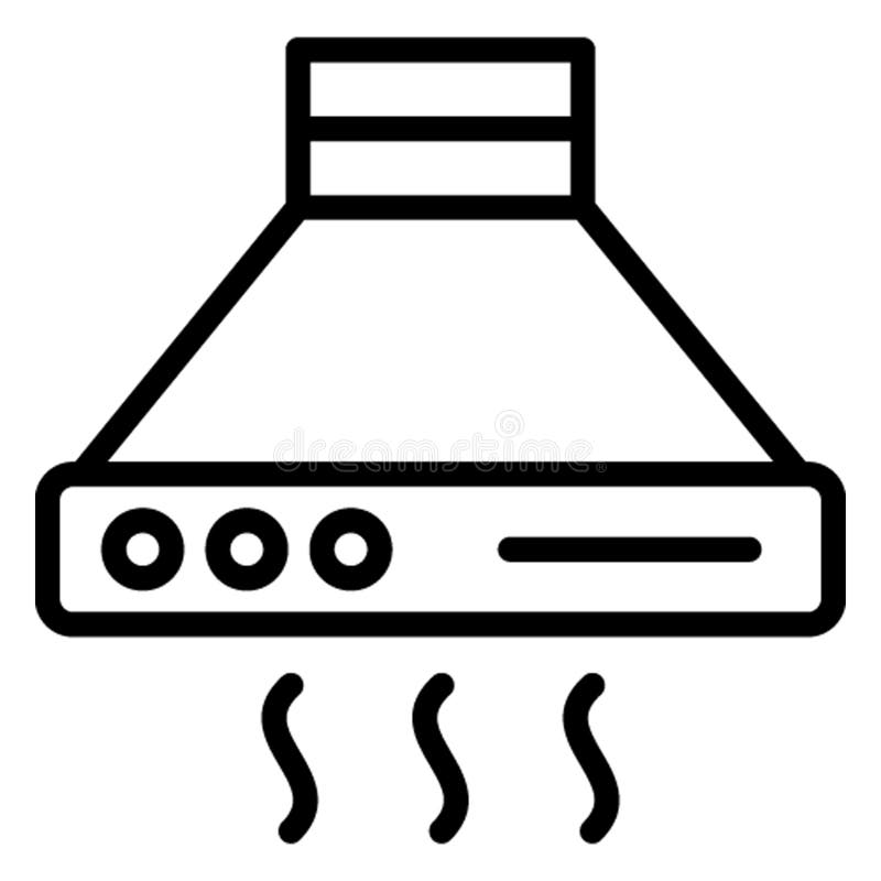 Cooker Hood Isolated Vector Icon Fully Editable Stock Vector ...