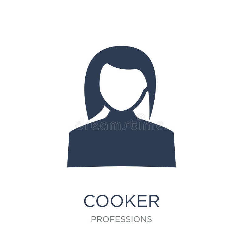 Cooker Icon. Trendy Flat Vector Cooker Icon on White Background Stock ...