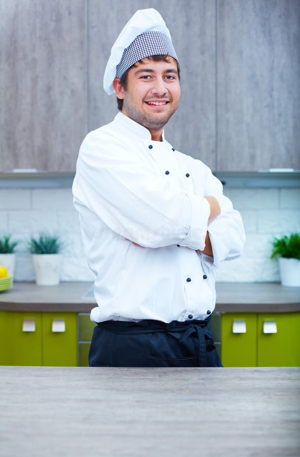 Cookery expert stock photo. Image of crossed, male, culinary - 30954310