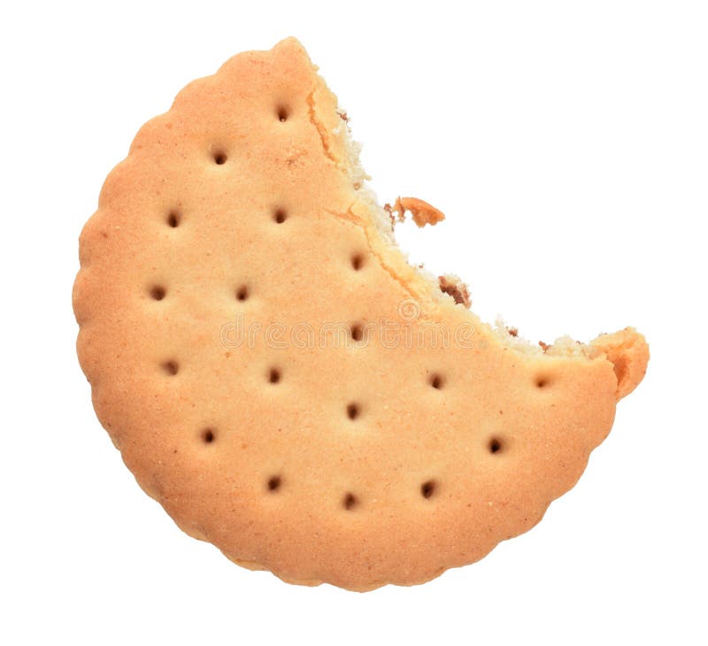 Broken Cookie Closed Up Isolated on White Stock Photo - Image of baked ...
