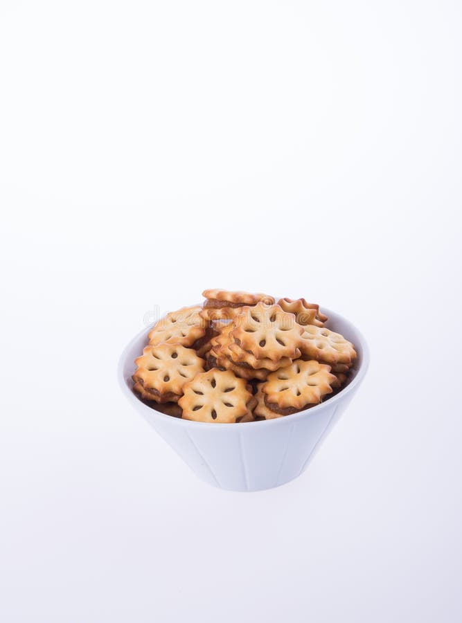 Cookie Biscuits with Filling on Background Stock Image - Image of ...