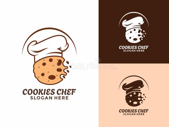 Cookie Chef Logo Design. Creative Cookie Bakery Logo Design Vector ...