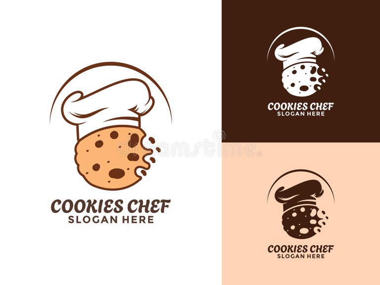 Cookie Chef Logo Design. Creative Cookie Bakery Logo Design Vector ...