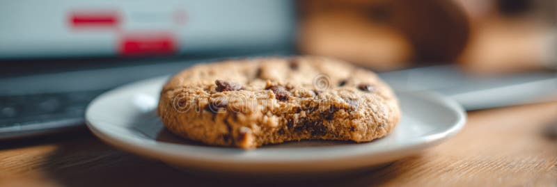 Cookie Consent Pop-Up Window Appears Over Blurred Website Interface ...