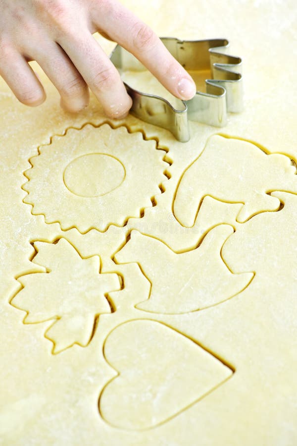Cookie cutter and dough stock image. Image of cutter - 13137311