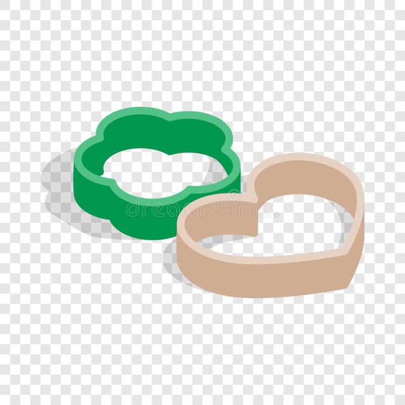 Cookie Cutters Isometric Icon Stock Vector - Illustration of cutters ...
