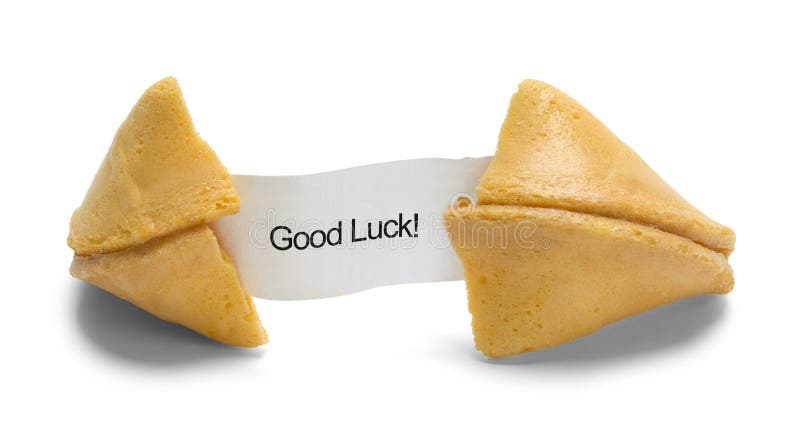 Bolacha da Sorte Boa Sorte imagem de stock. Imagem de encanto - 79380705