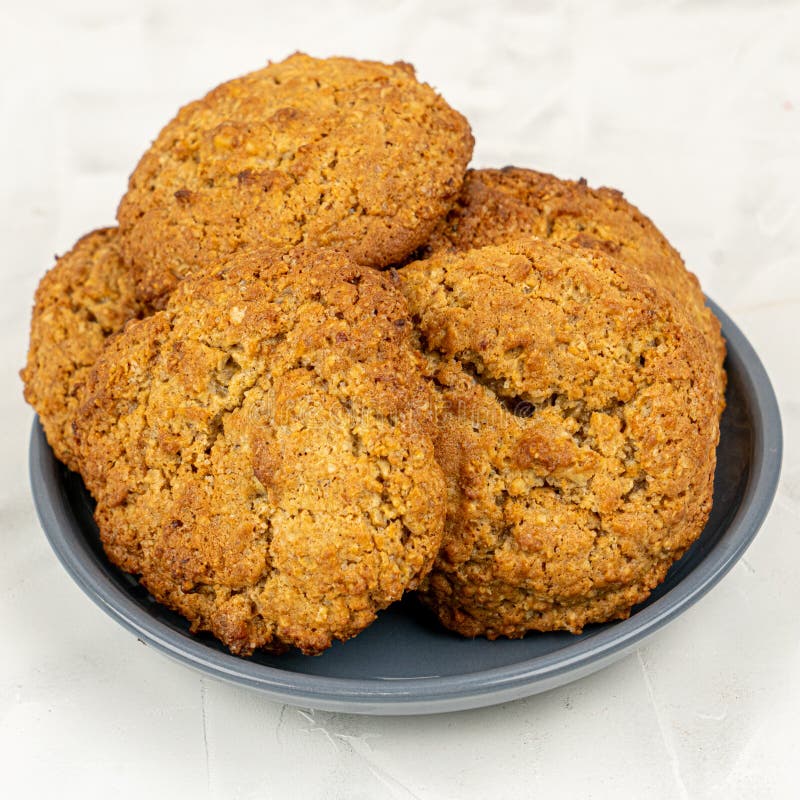 Cookie Homemade Fresh on Plate Stock Image - Image of copy, chocolate ...