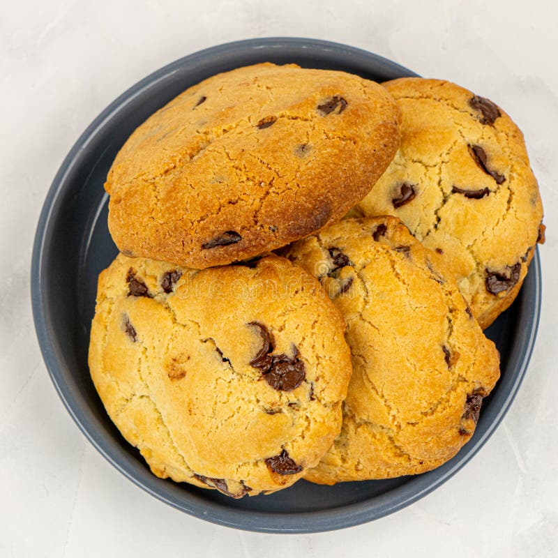 Cookie Homemade Fresh on Plate Stock Photo - Image of delicious, bread ...