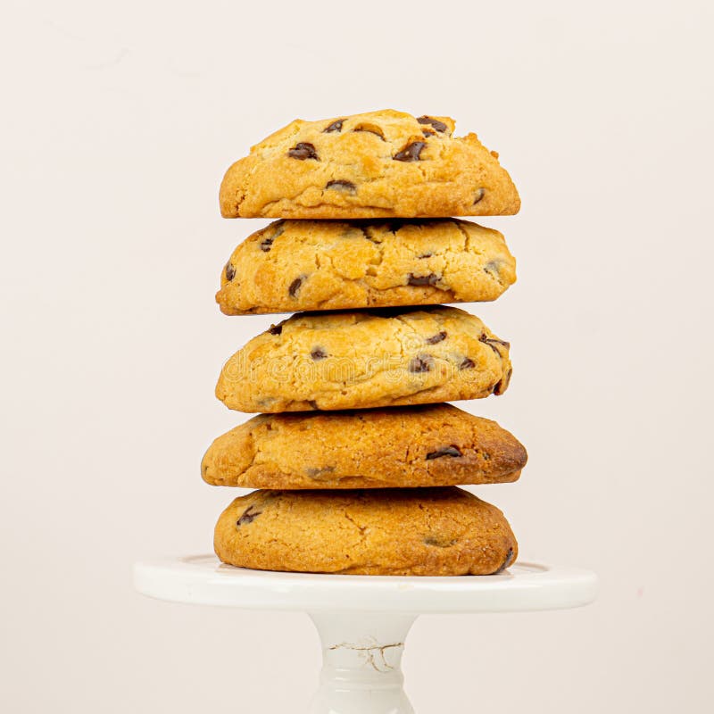 Cookie Homemade Fresh on Stand Stock Photo - Image of eating, brown ...