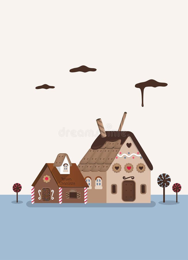 Cookie House stock vector. Illustration of gift, design - 84289943