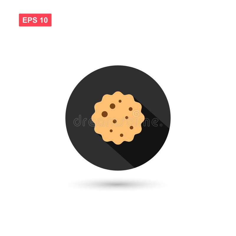 Cookie Icon Vector Isolated 5 Stock Vector - Illustration of pictogram ...