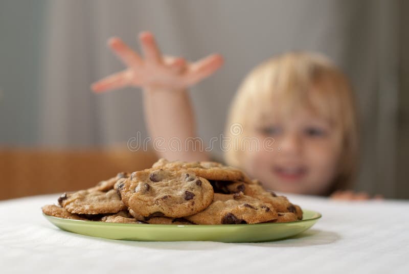 Cookie temptation stock image. Image of sweets, chip - 11159517