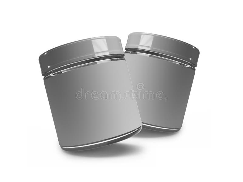 Cookie Jar 3D Illustration Mockup Scene Stock Illustration ...