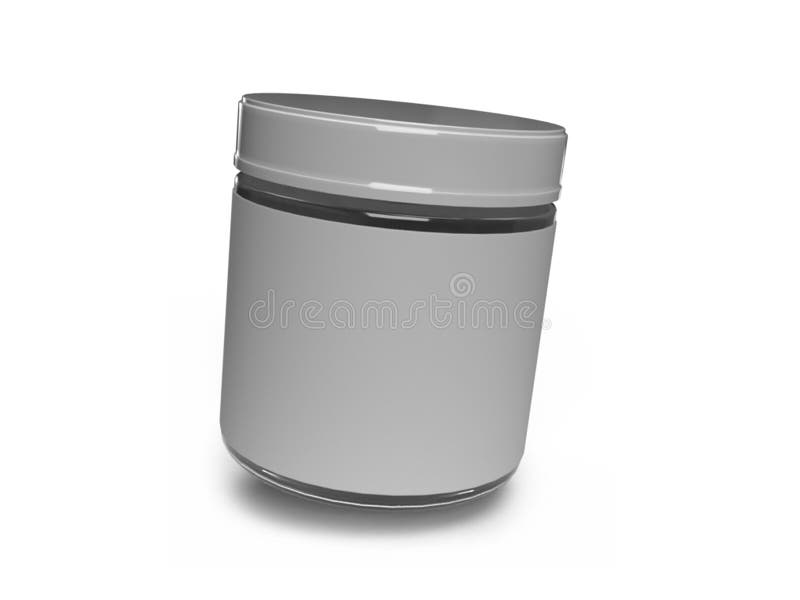 Cookie Jar 3D Illustration Mockup Scene Stock Illustration ...