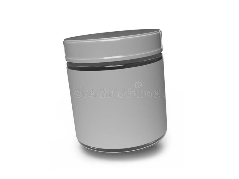 Cookie Jar 3D Illustration Mockup Scene Stock Illustration ...