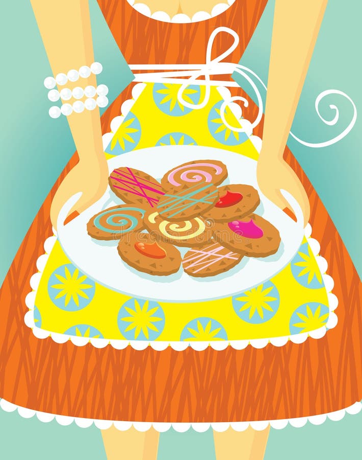 Cookie mama stock vector. Illustration of sweet, delicious - 9233536