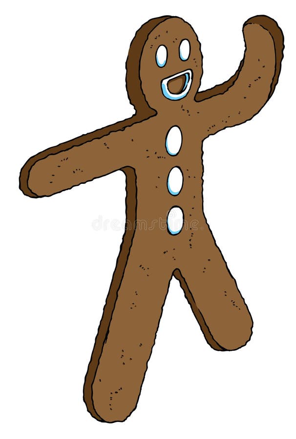 Cookie man stock vector. Illustration of bakery, gingerbread - 3330888