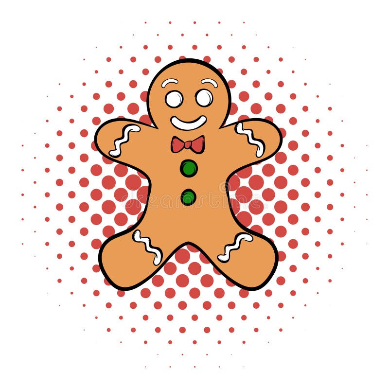 Cookie man icon cartoon stock vector. Illustration of icon - 88210951