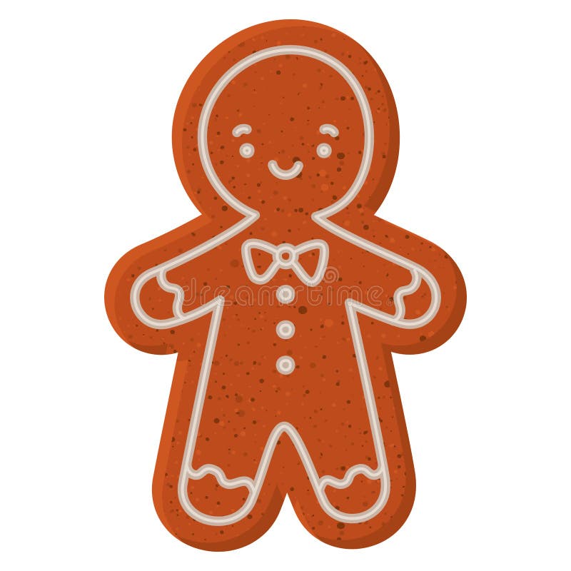 Cookie man silhouette stock vector. Illustration of ginger - 233116778