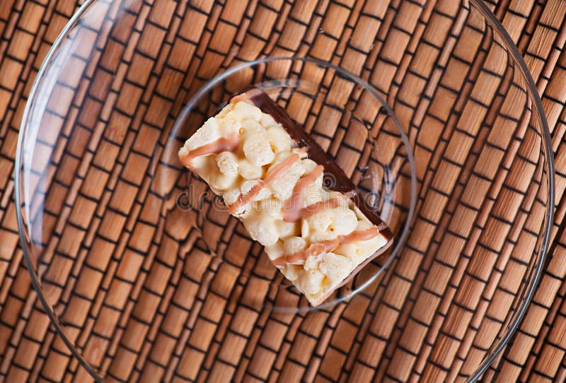 Cookie over glass dish stock image. Image of decorations - 22652437