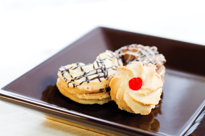 Cookie plate stock image. Image of small, sugar, obesity - 31594333
