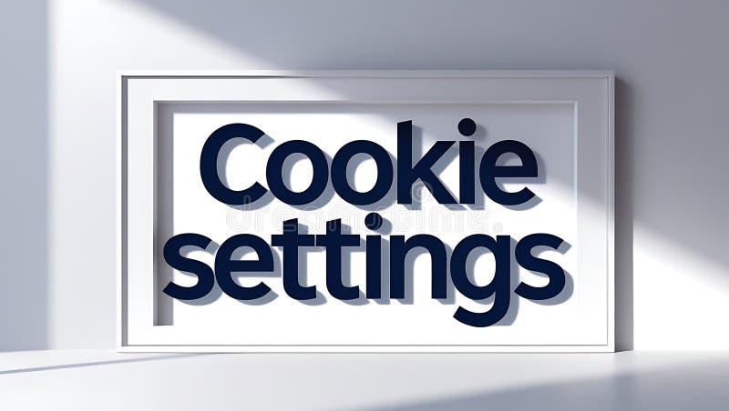 Cookie Settings Displayed on a Clean, Modern Surface with Soft Shadows ...