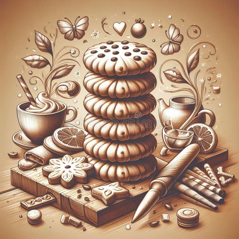 Cookie Stack Stock Illustrations – 9,324 Cookie Stack Stock ...