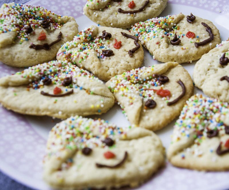 Cookie time stock photo. Image of clown, cakes, flags - 69824060