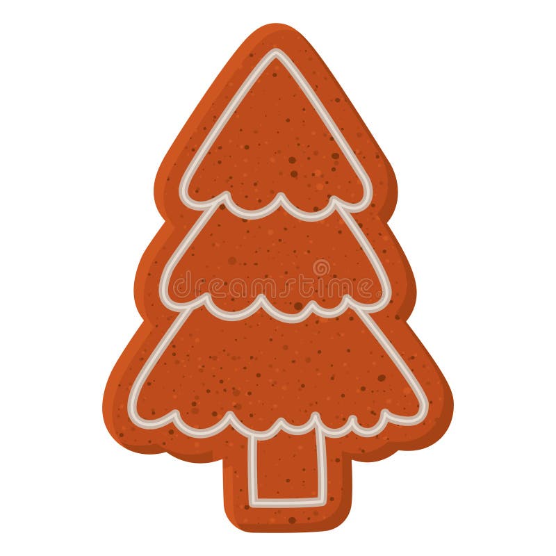 Cookie tree silhouette stock vector. Illustration of christmas - 233116434