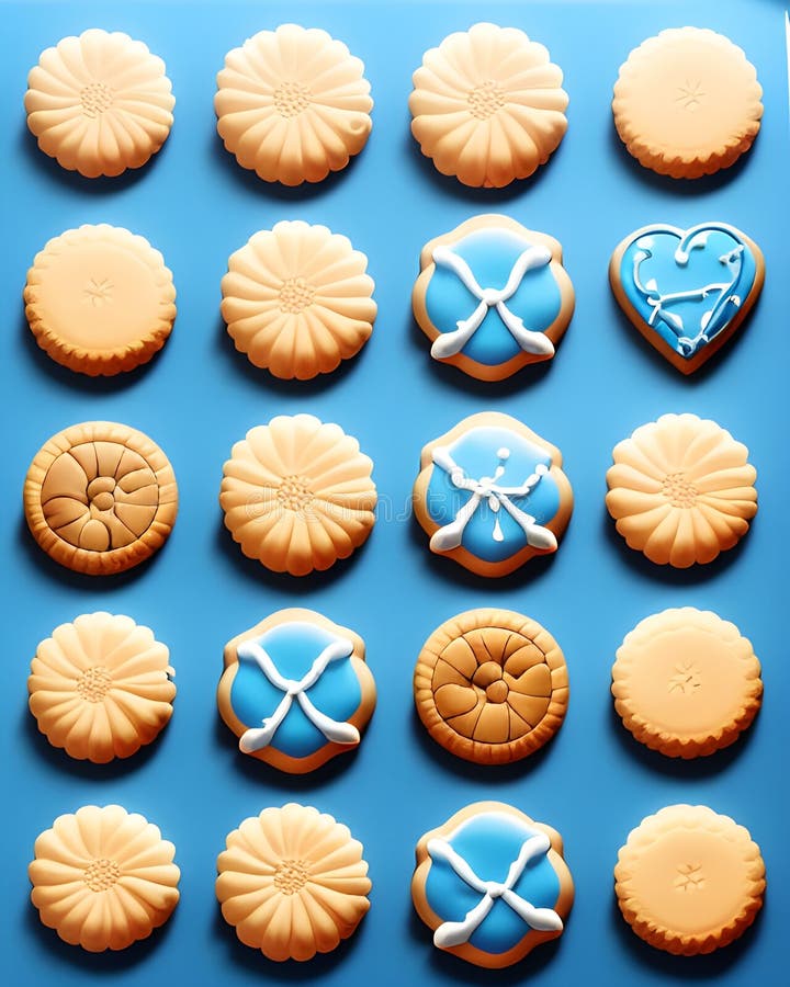 Cookie varieties stock illustration. Illustration of icing - 293202903