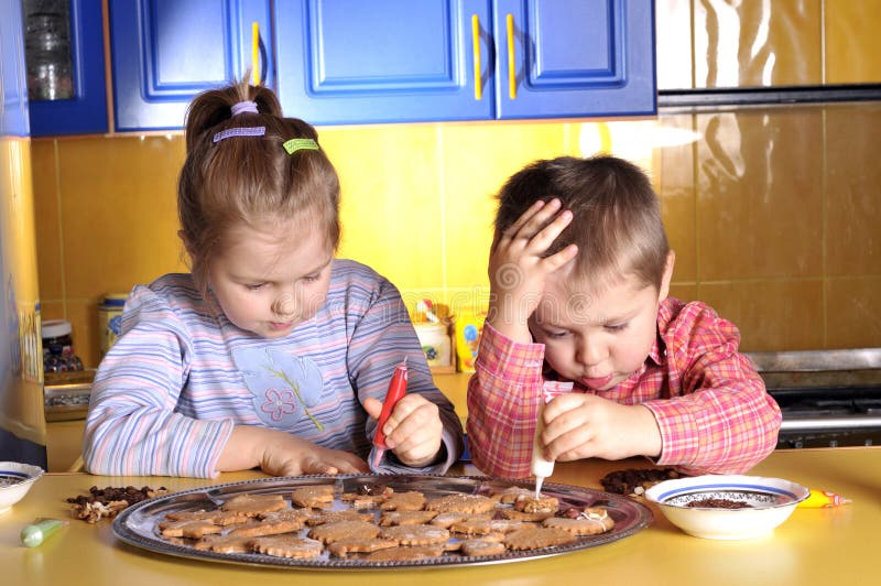 Cookies stock photo. Image of girl, eating, children, cooking - 7497722