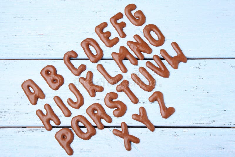 Cookies alphabet stock photo. Image of homemade, butter - 96773938