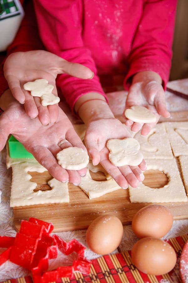 Cookies Baking Mother and Daughter Together Stock Photo - Image of ...