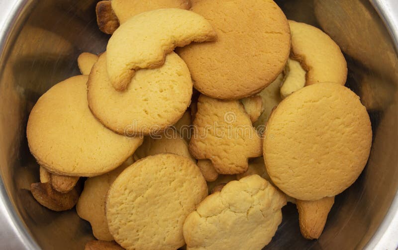 Cookies in a bowl stock photo. Image of snack, chip - 237578760
