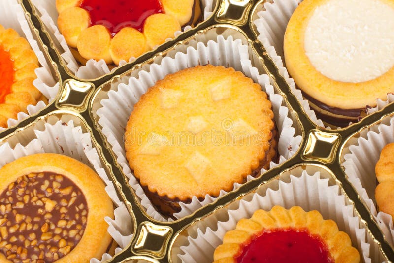 Cookies in a box stock image. Image of closeup, cook - 16749975