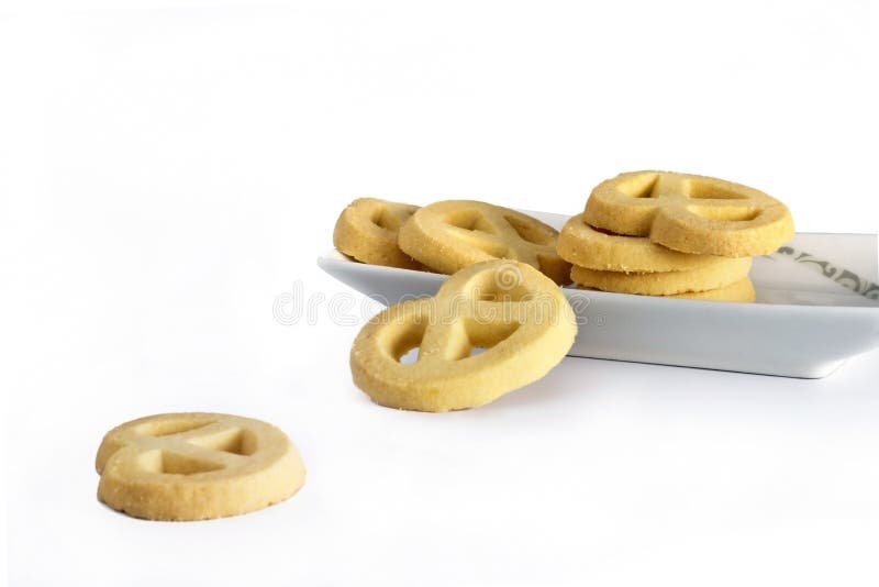 Cookies butter on plate stock image. Image of butter - 44638649