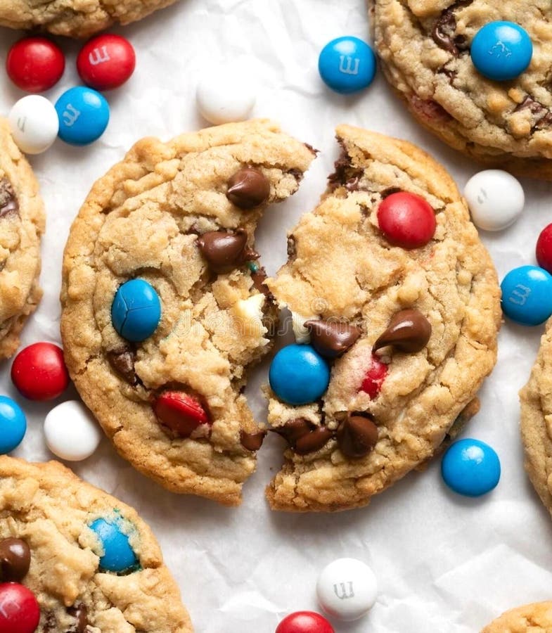 Cookies with Choco Chip Sprinkles Stock Image - Image of cracker ...