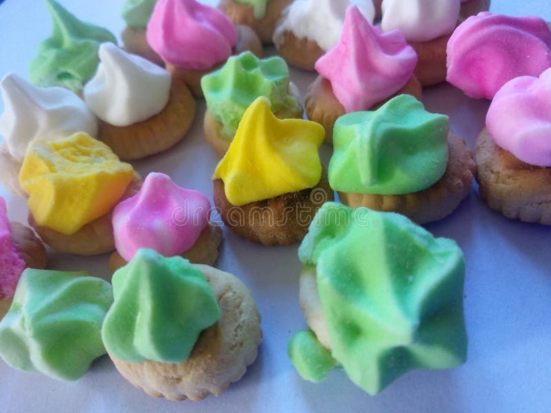 Cookies with Colorful Sugar Topping on it Stock Photo - Image of food ...