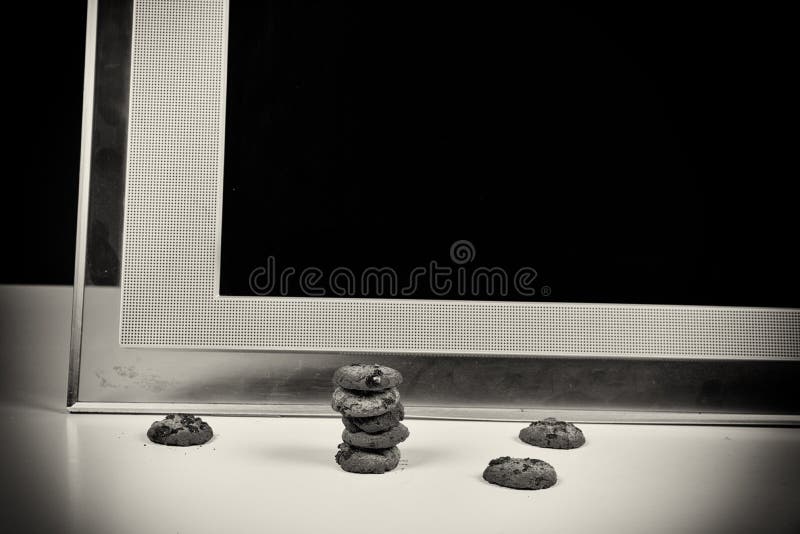 Cookies and computer stock image. Image of cookies, computer - 130885367