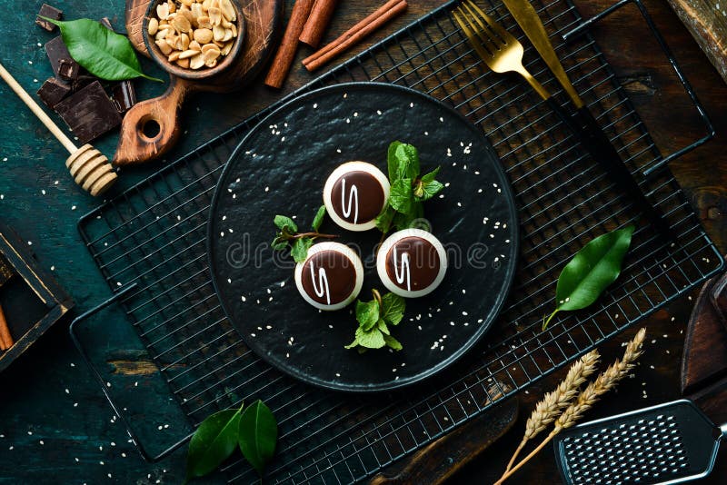 Cookies with Cream and Chocolate. Candy Bar Stock Image - Image of ...